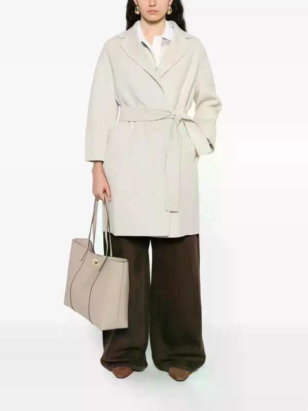 Max Mara Belted Lapel Coat