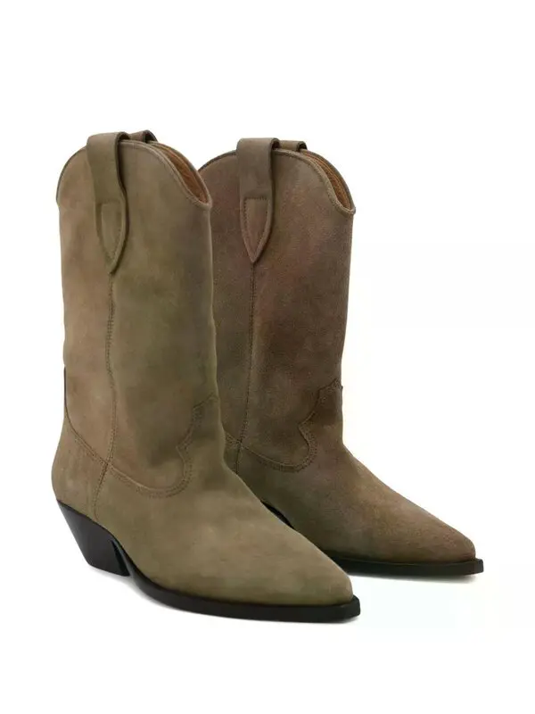 Isabel Marant Étoile Duerto Suede Cowboy Boots - Brown
