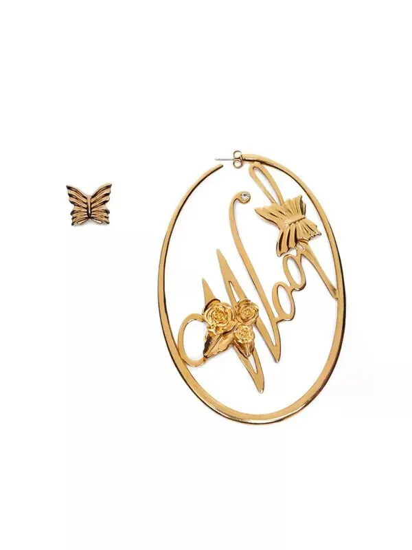 Blumarine Butterfly Earrings - Gold