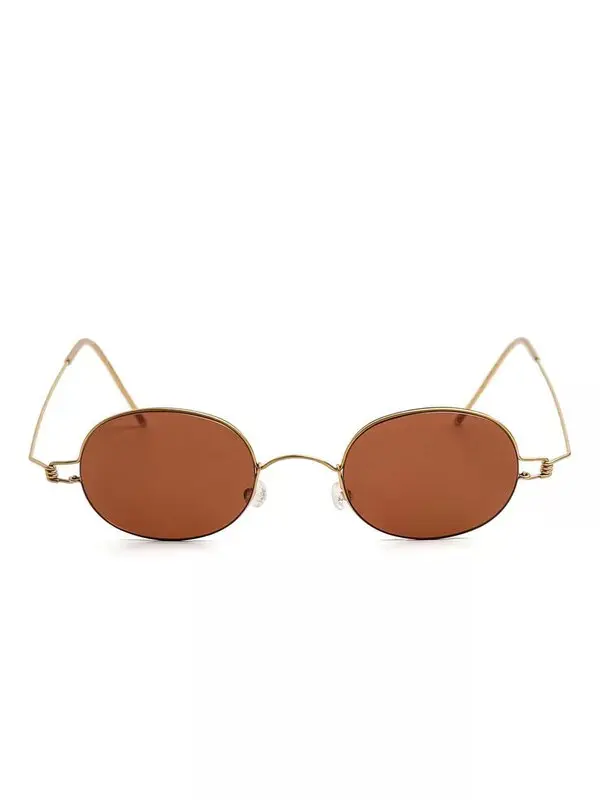 LINDBERG Round Frame Sunglasses - Gold