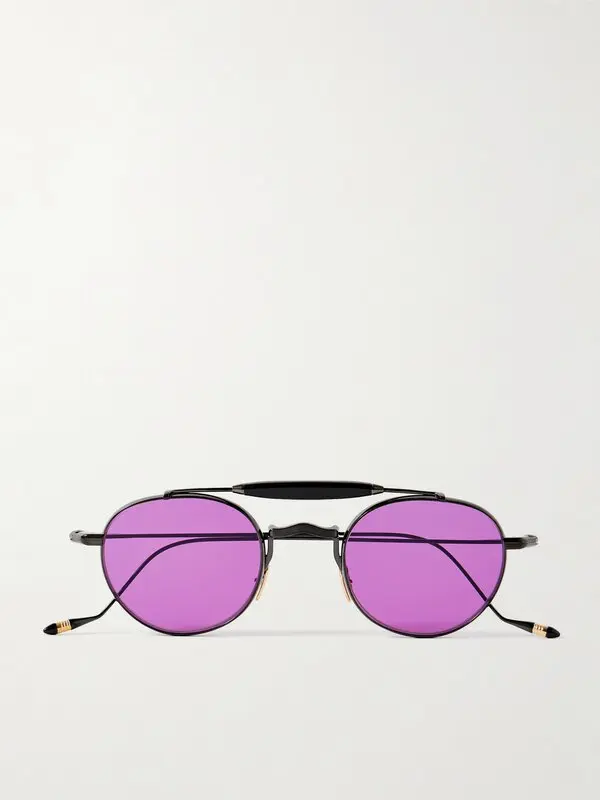 JACQUES MARIE MAGE Dasan Round-frame Sunglasses - Black