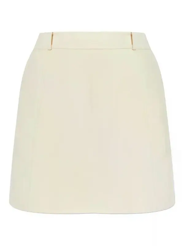 JIL SANDER - Wool Mini A-Line Skirt