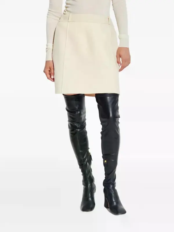 JIL SANDER - Wool Mini A-Line Skirt