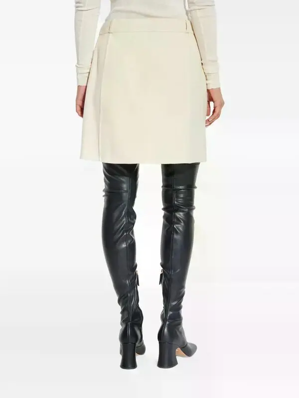 JIL SANDER - Wool Mini A-Line Skirt