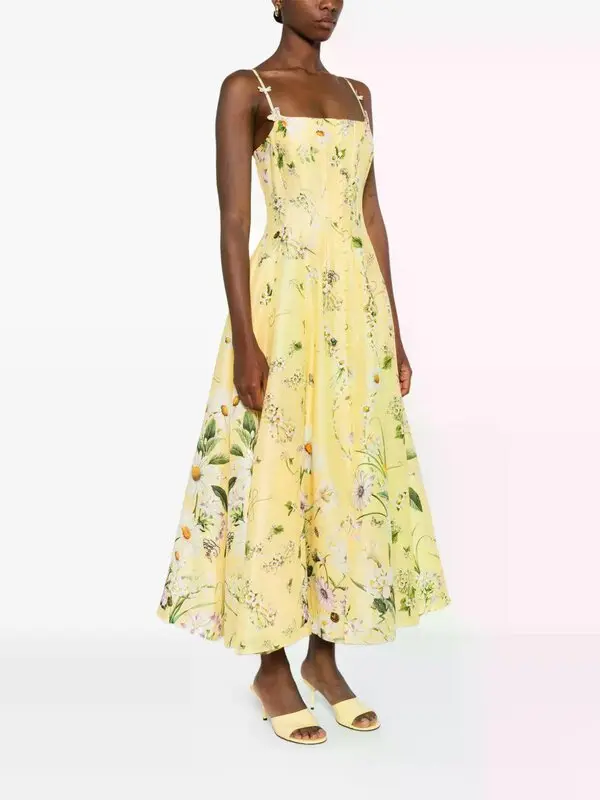 Camilla Floral-print Silk Dress