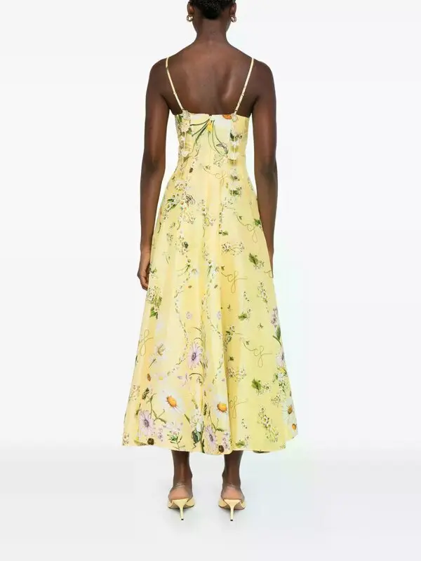 Camilla Floral-print Silk Dress
