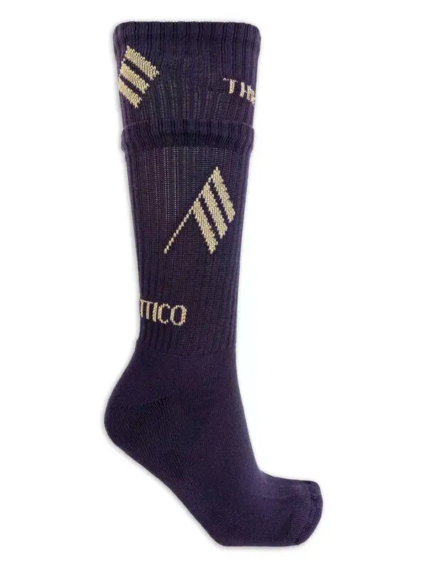 Attico Flag-logo Cotton Mid-calf Socks