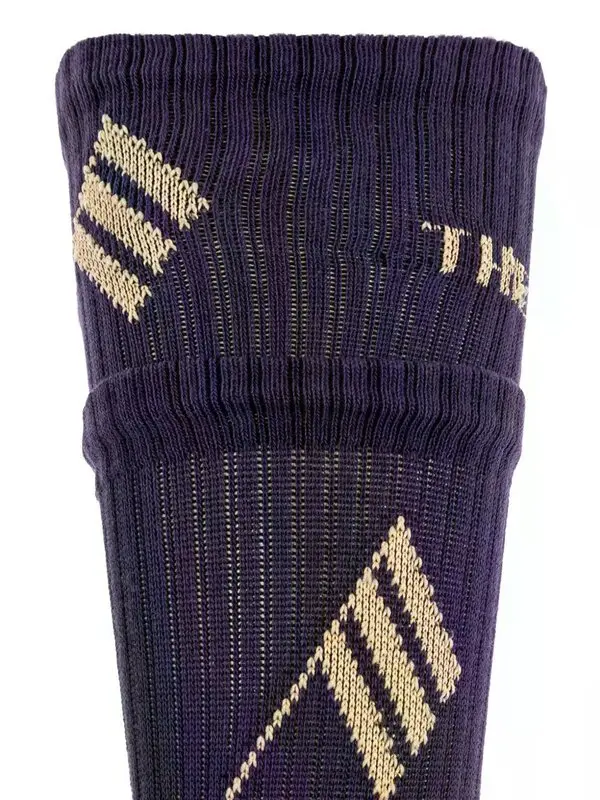 Attico Flag-logo Cotton Mid-calf Socks