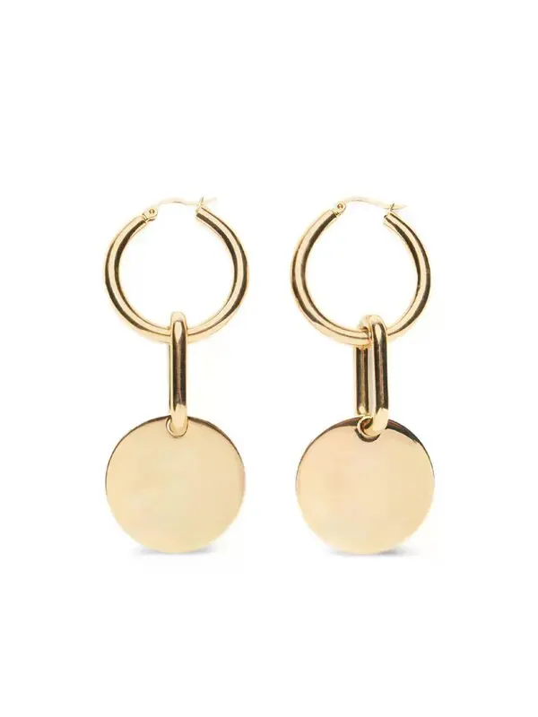 Blumarine Logo-crystal Earrings - Gold