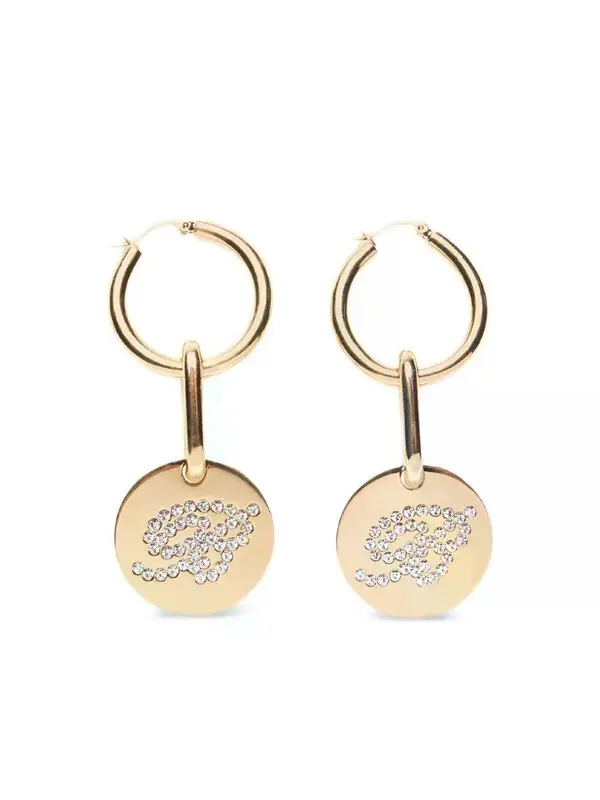Blumarine Logo-crystal Earrings