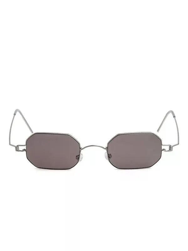 LINDBERG Geometric Frame Sunglasses - Silver