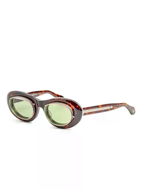 Matsuda Oval-frame Sunglasses - Brown