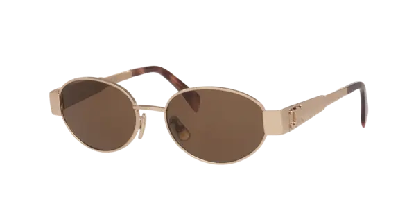 Celine Triomphe Metal Sunglasses - Brown