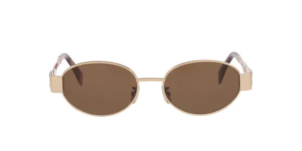 Celine Triomphe Metal Sunglasses - Brown