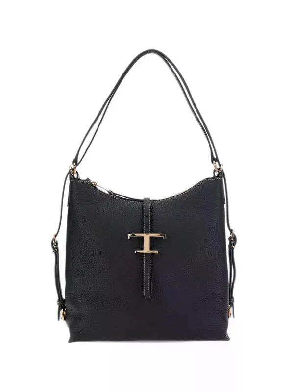 TOD'S Small T Timeless Shoulder Bag - Black