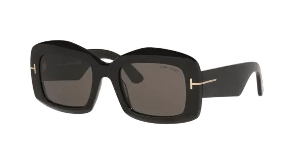 TOM FORD Tortoise Black Frame Sunglasses - Grey