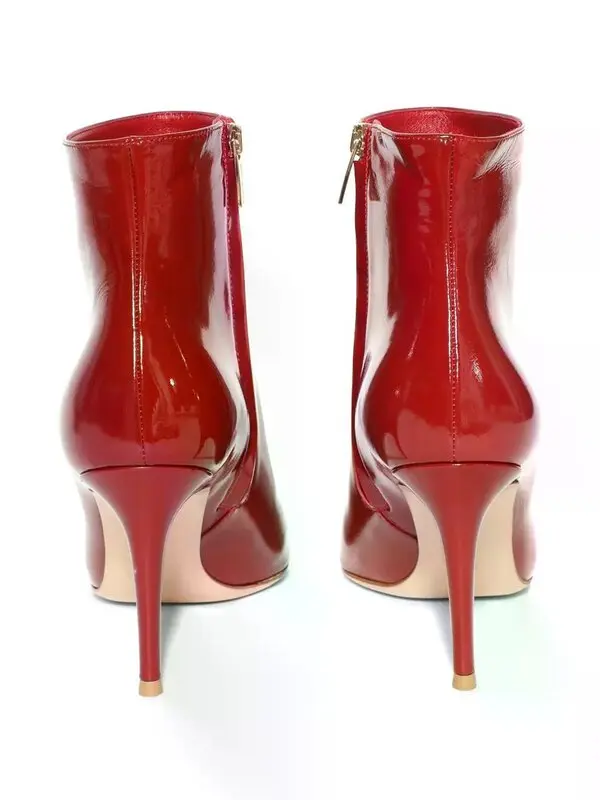 GIANVITO ROSSI Patent Leather Pointed-toe Boots