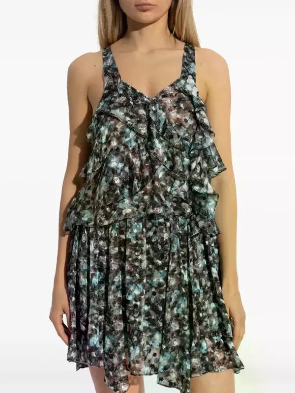 IRO PARIS Abstract-print Sleeveless Top