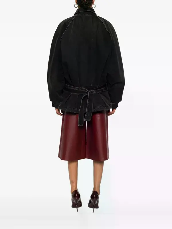 HAIKURE Zip-front Denim Jacket