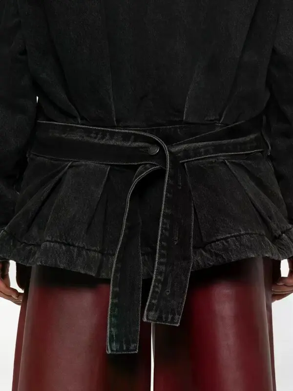 HAIKURE Zip-front Denim Jacket