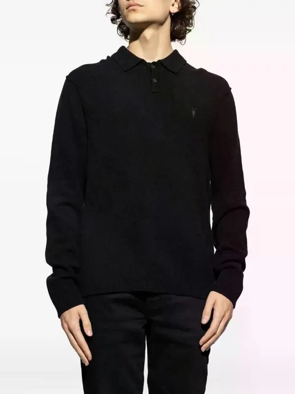 ALLSAINTS Sattten Polo-neck Long-sleeves Sweater