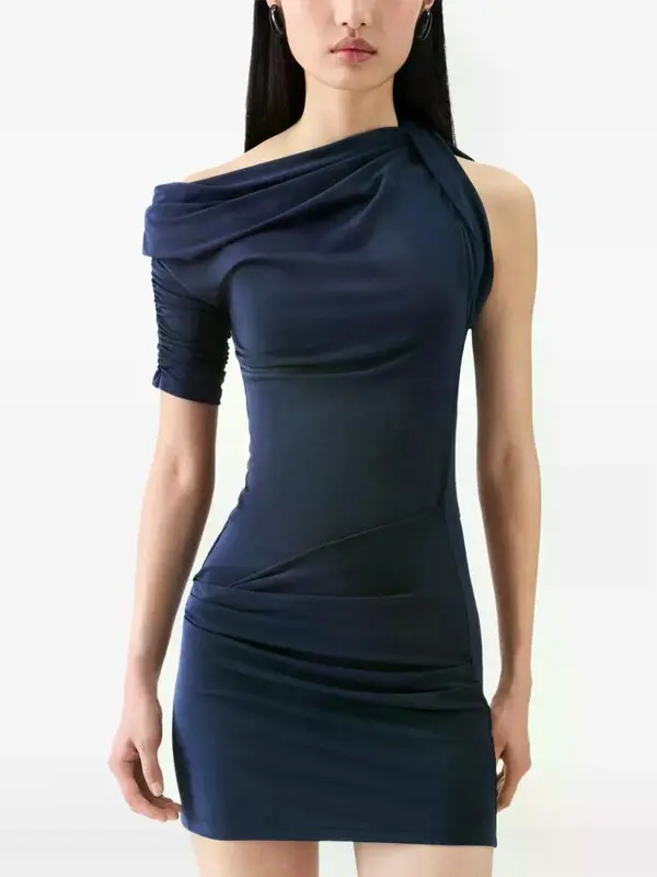 Jacquemus One-shoulder Mini Dress - Blue