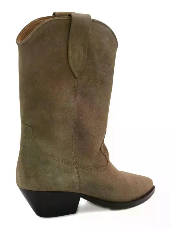 Isabel Marant Étoile Duerpo Suede Cowboy Boots - Brown