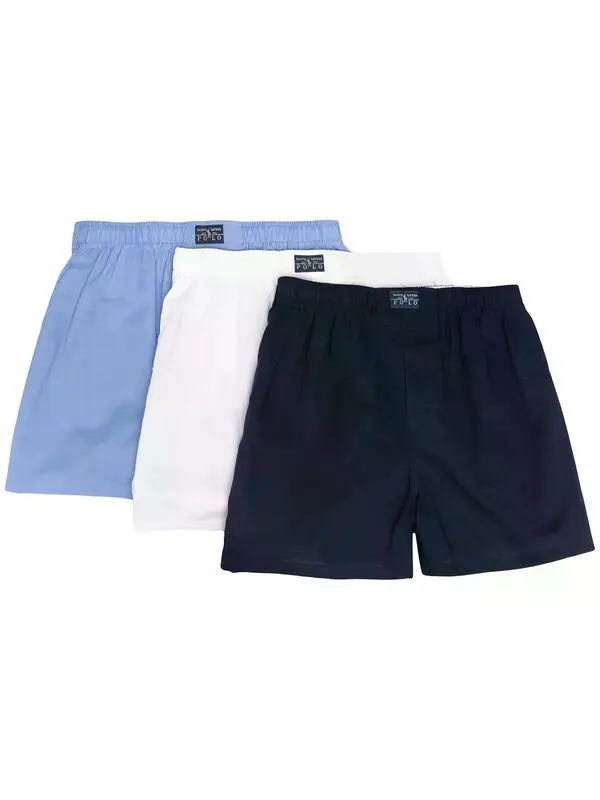 Polo Ralph Lauren Logo Patch Cotton Boxers - Blue
