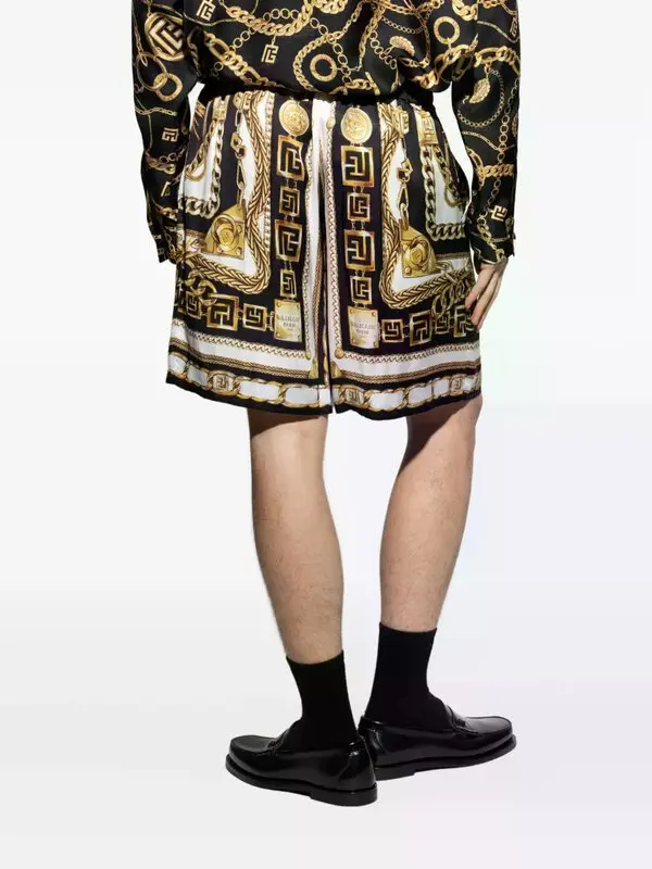 Balmain Chain-print Shorts