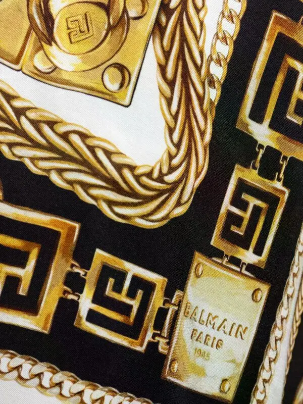 Balmain Chain-print Shorts