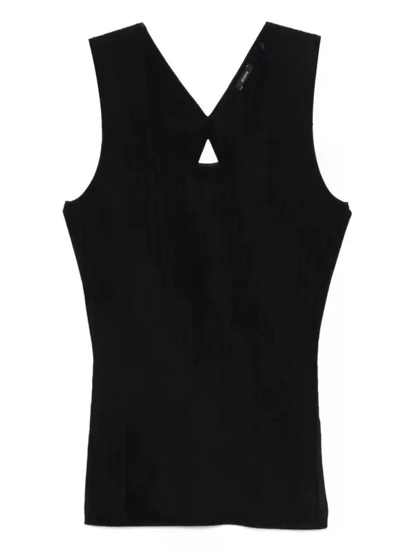 JOSEPH Keyhole Ribbed Top