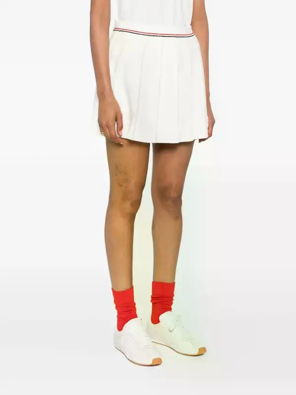 Miu Miu Cotton-blend Pleated Skirt