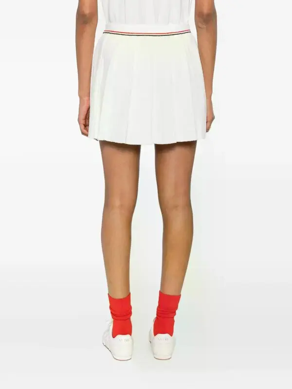 Miu Miu Cotton-blend Pleated Skirt