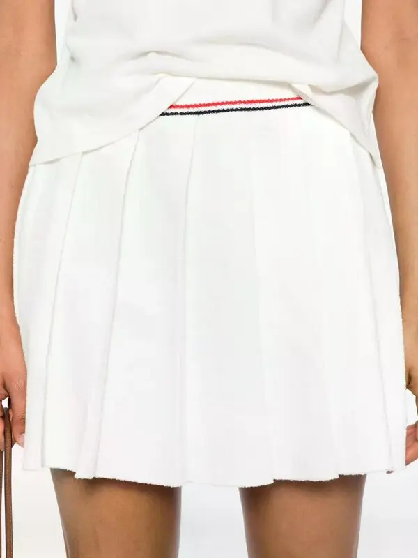 Miu Miu Cotton-blend Pleated Skirt