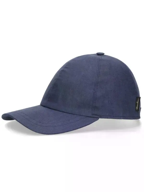 Borsalino Hiker Linen Baseball Cap - Blue