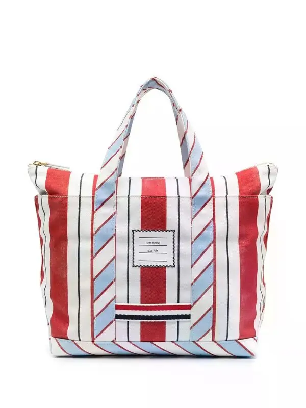 Thom Browne Signature Stripe-pattern Tote Bag
