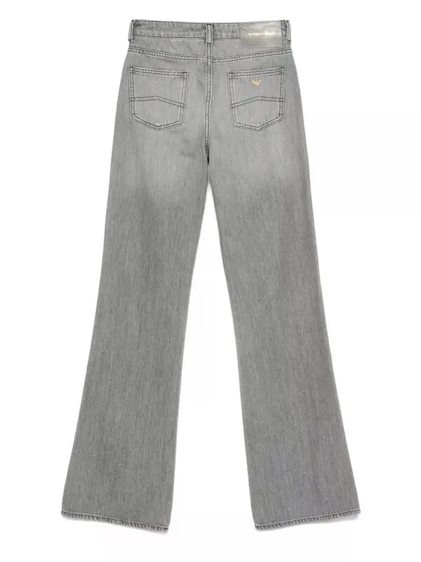Emporio Armani Wide-leg Jeans - Grey