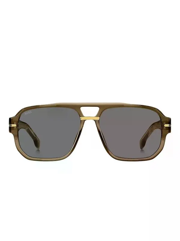 BOSS Pilot-frame Sunglasses - Green