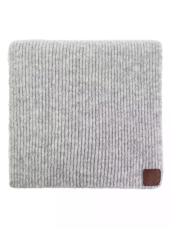 Eleventy Ribbed Scarf - Grey