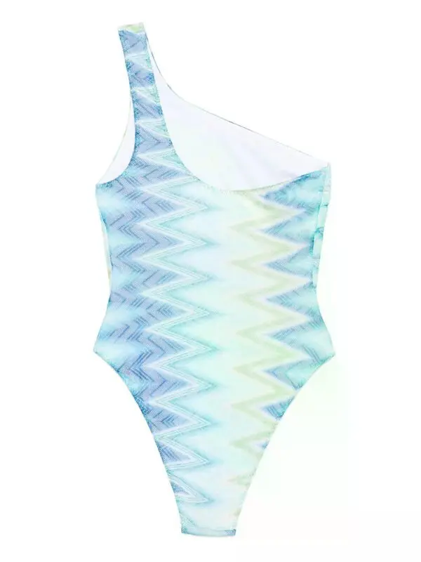 Missoni One-shoulder Swimsuit - Blue