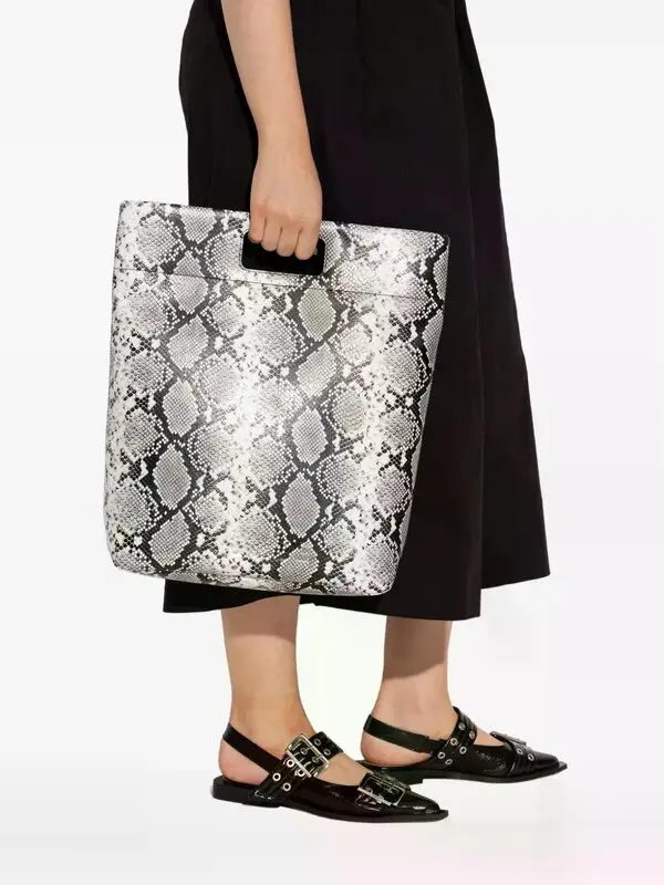 SAMSOE SAMSOE Snakeskin Print Tote