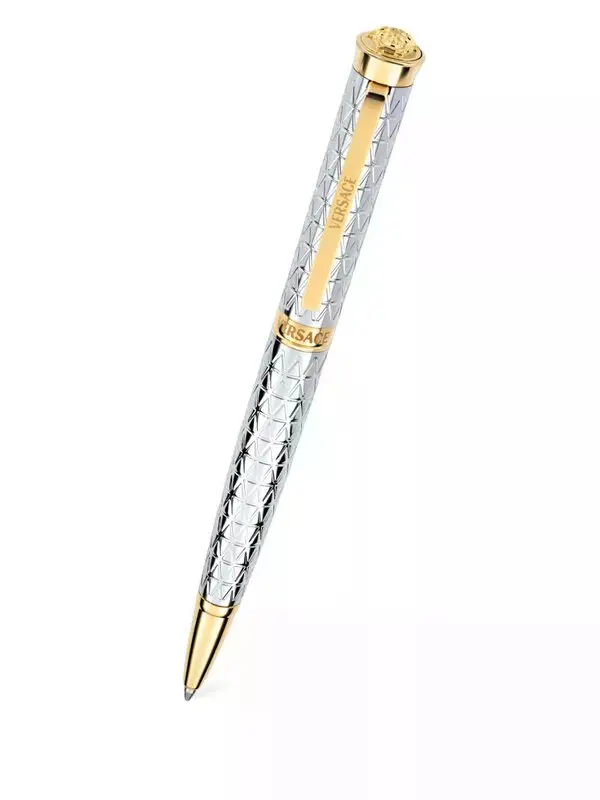 Versace Stainless Steel Ball Point Pen - Silver