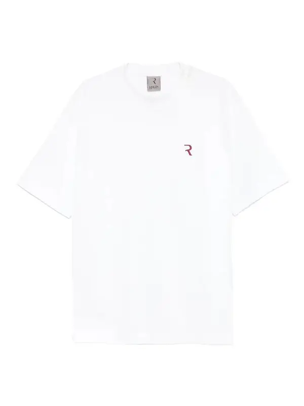 RHUN Logo-embroidered T-shirt - White