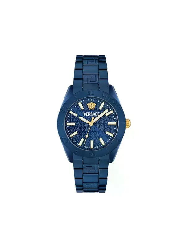 Versace Dome 42mm Bracelet Watch - Blue
