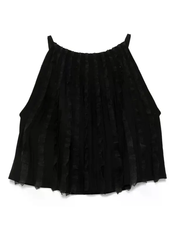 Emporio Armani Ruffled Cropped Top