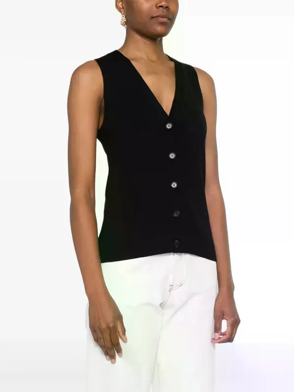 ANINE BING Silk-blend Vest