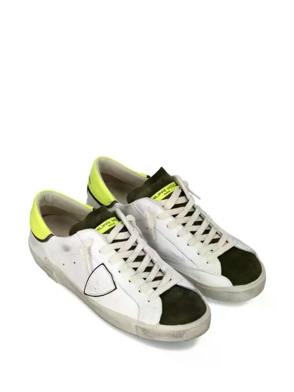 Philippe Model Panelled Low-top Sneakers - White