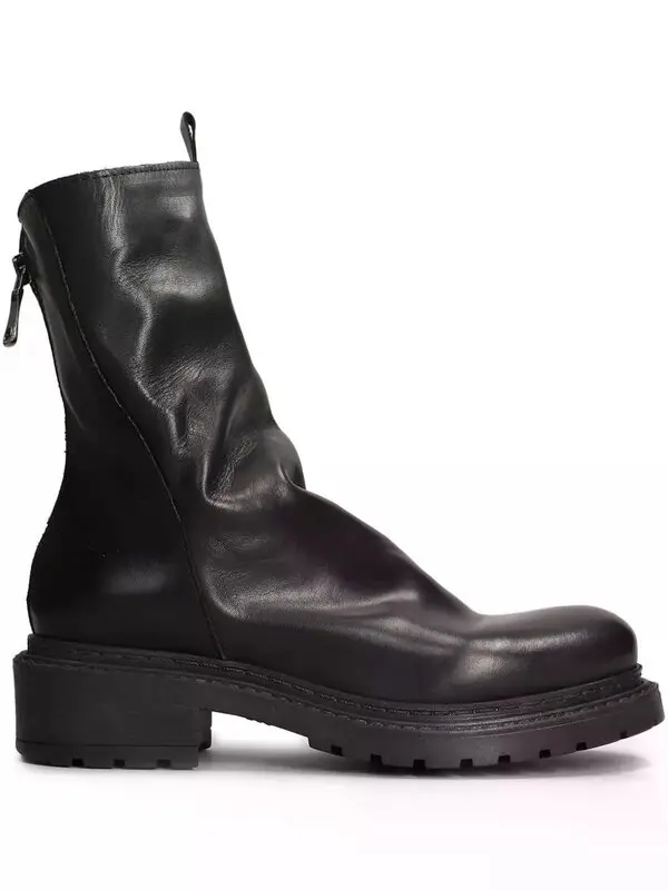 METISSE Leather Combat Boots