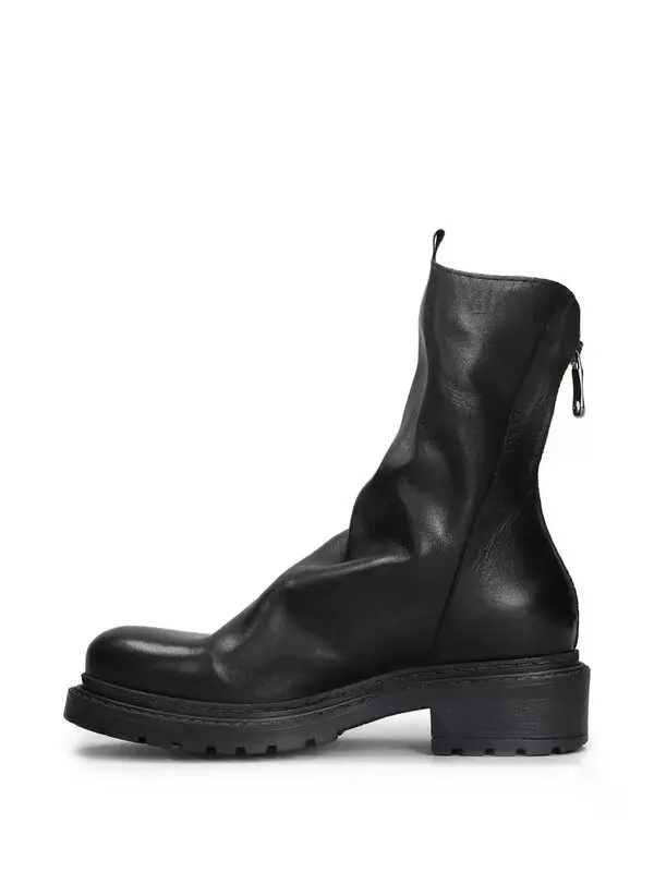 METISSE Leather Combat Boots