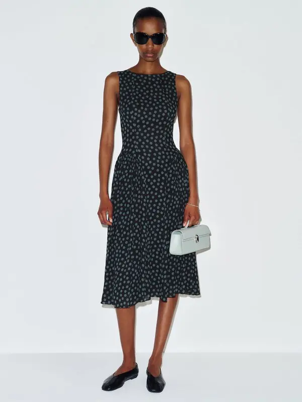 REFORMATION Anelis Midi Dress - Black